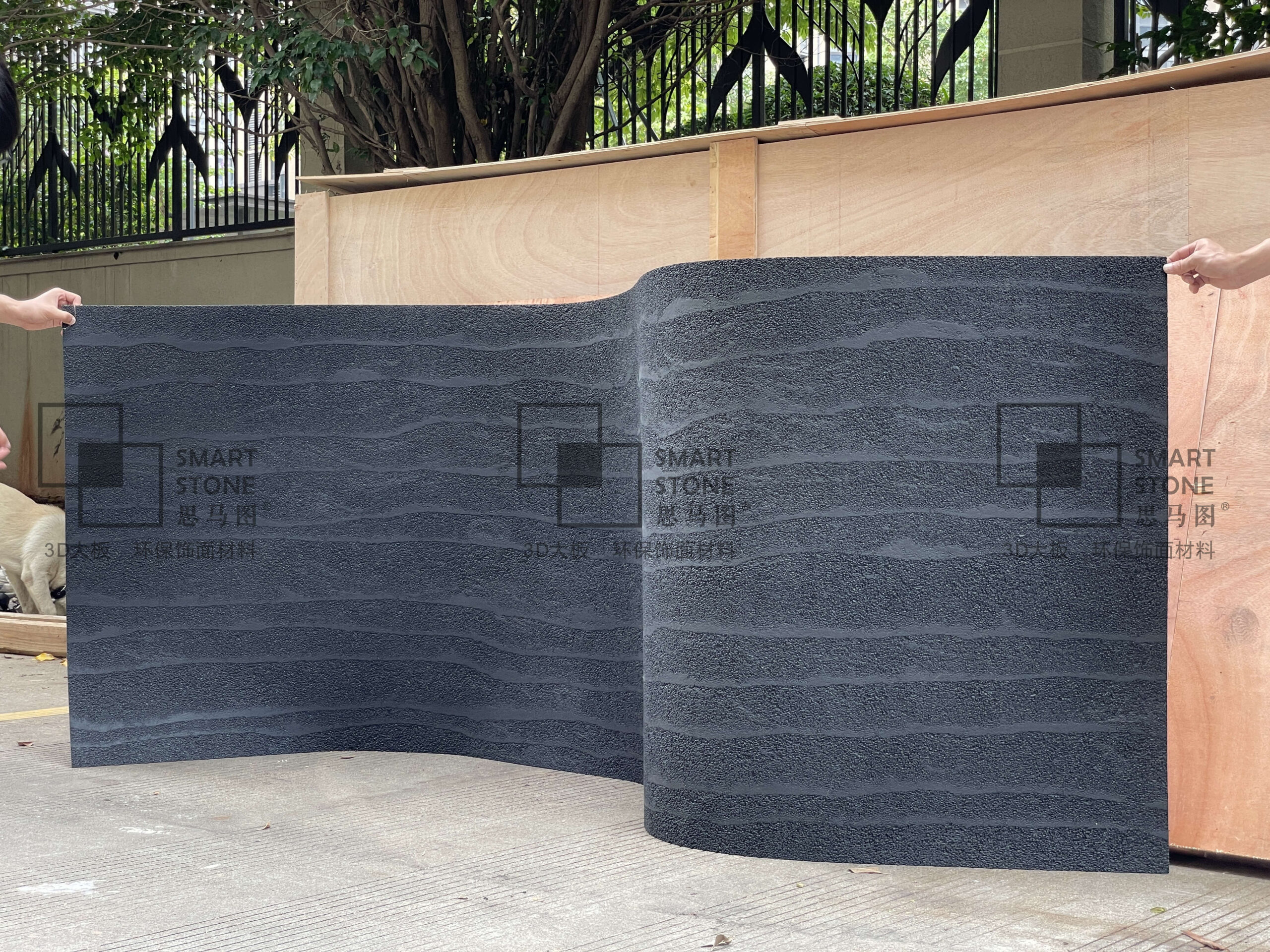 Flexible Stone MCM Veneer Gobi Rammed Earth Board for Wall Cladding good for interior and ...